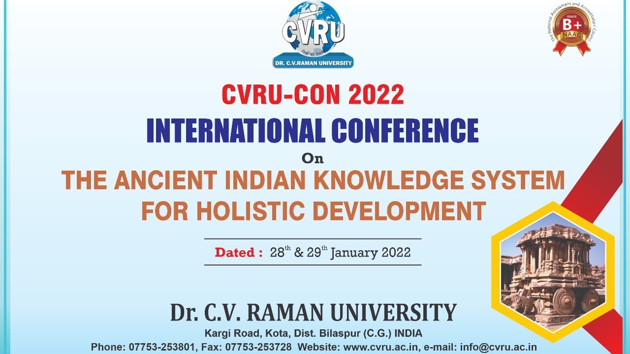 INTERNATIONAL CONFERENCE (CVRU-CON- 2022) VALEDICTORY FUNCTION - YouTube