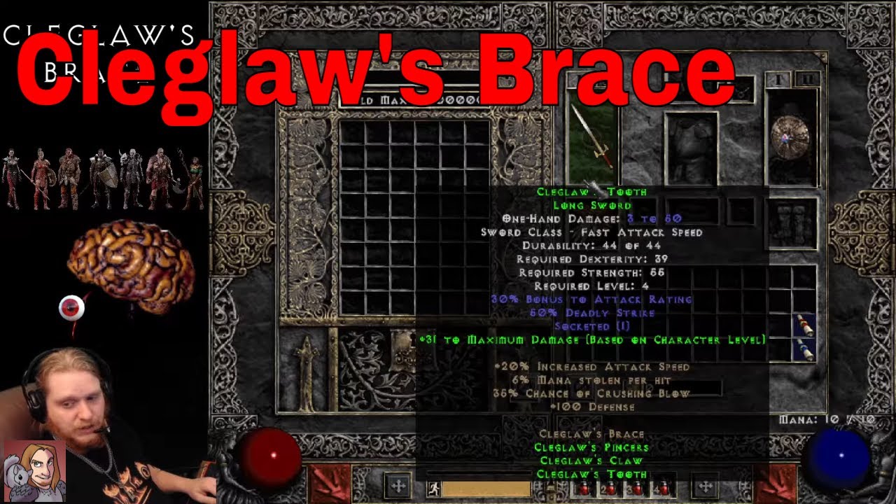 Hyped For D2R - Cleglaw's Brace Set - YouTube
