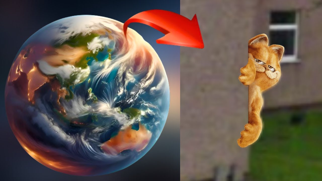 COOL ! I FOUND REAL GARFIELD CAT ON GOOGLE MAPS! - YouTube