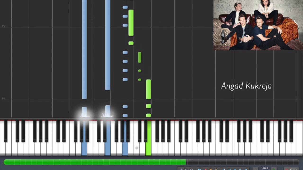 One Direction - Infinity Piano Tutorial By Angad Kukreja - YouTube
