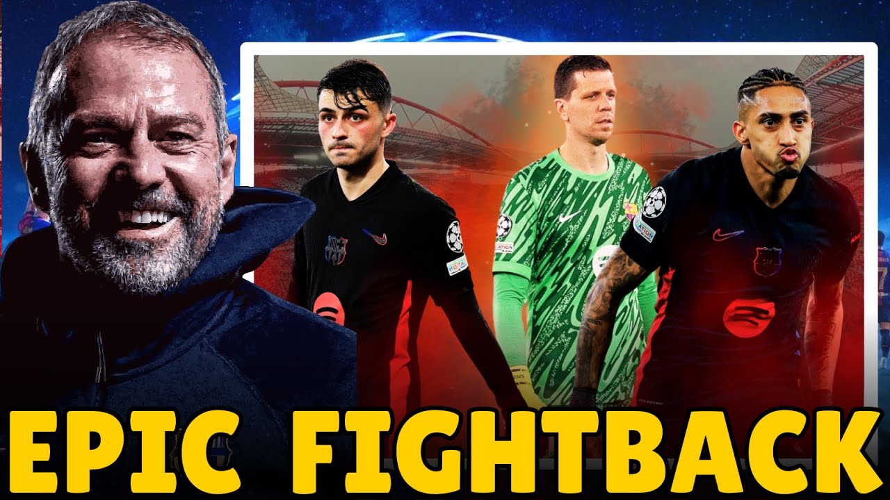 BARCA EPIC FIGHTBACK | Benfica 0-1 Barca | Reaction - YouTube