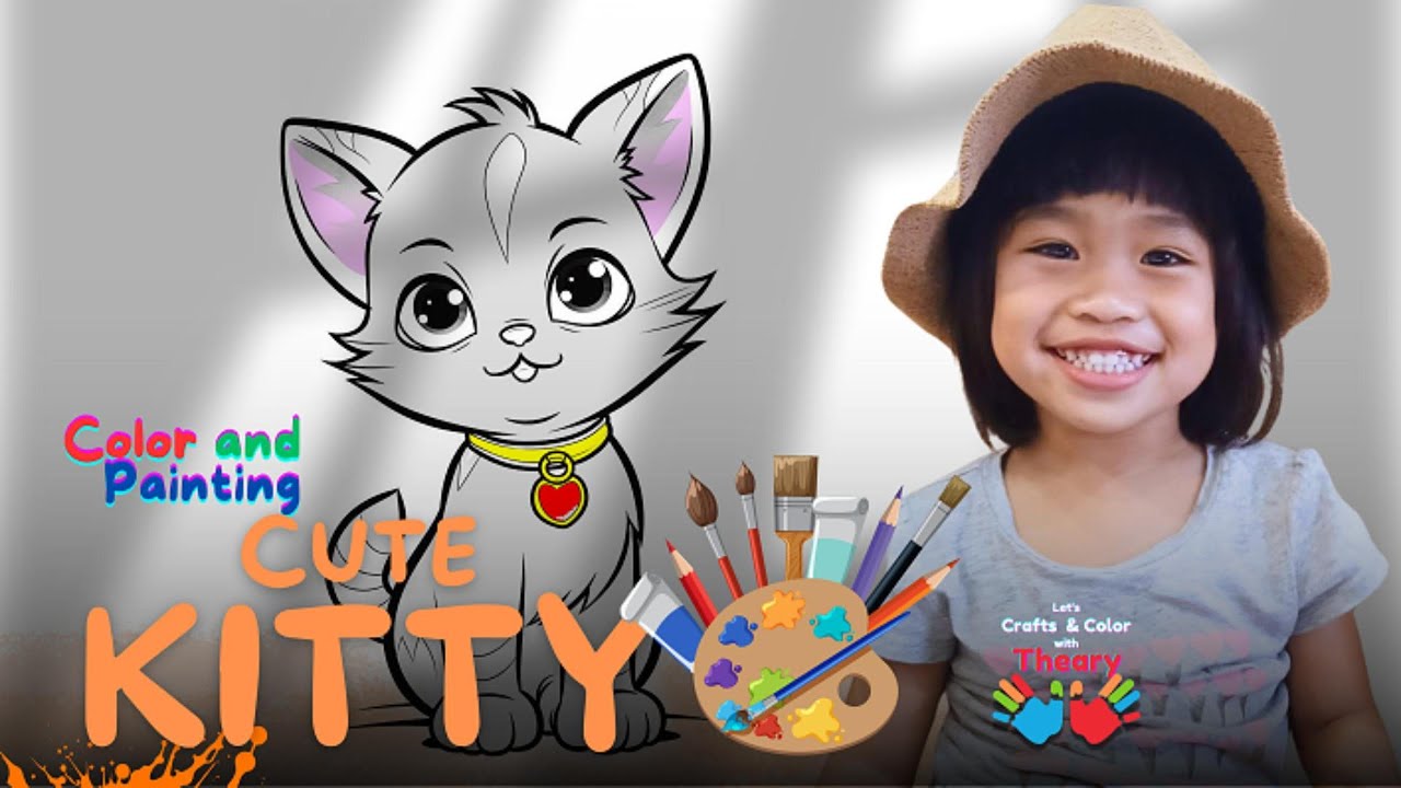 How to Draw and Color a Cute Kitty – Step-by-Step for Beginners - Hello ...