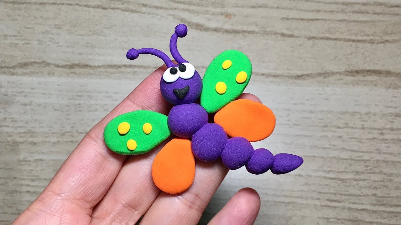 Clay Butterfly Tutorial | Clay Work Butterfly - YouTube