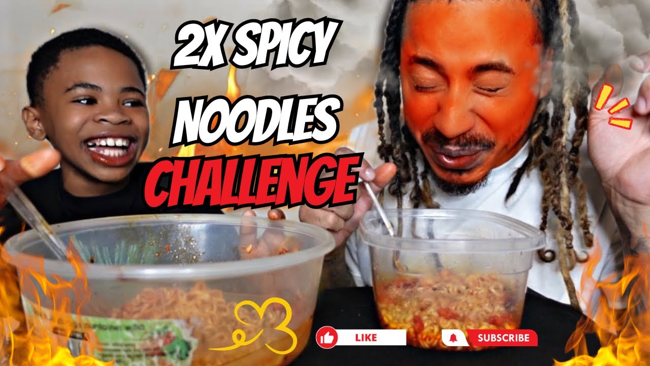 2X NUCLEAR FIRE NOODLES CHALLENGE - YouTube