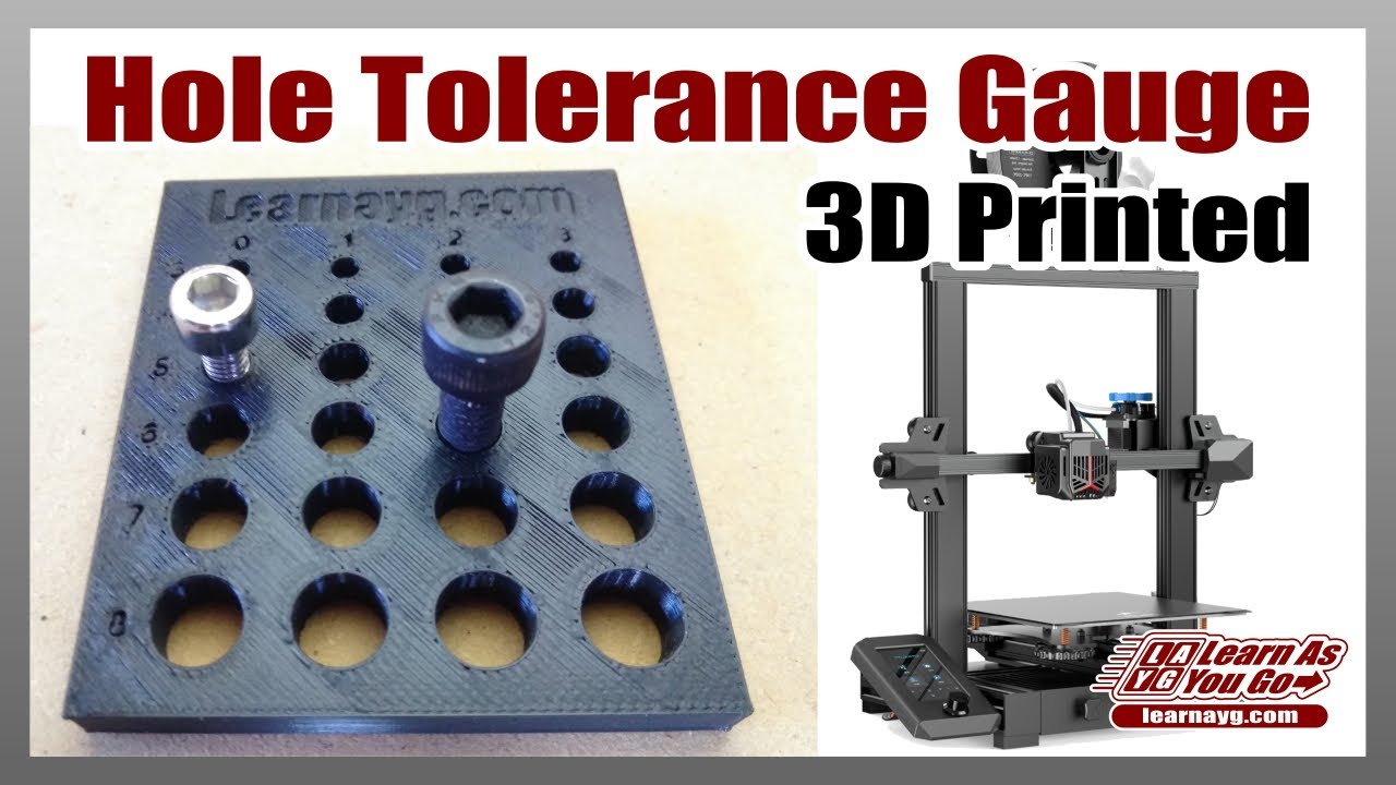Hole Tolerance Gauge For Screws & Bolts Designing 3D Prints In Freecad ...