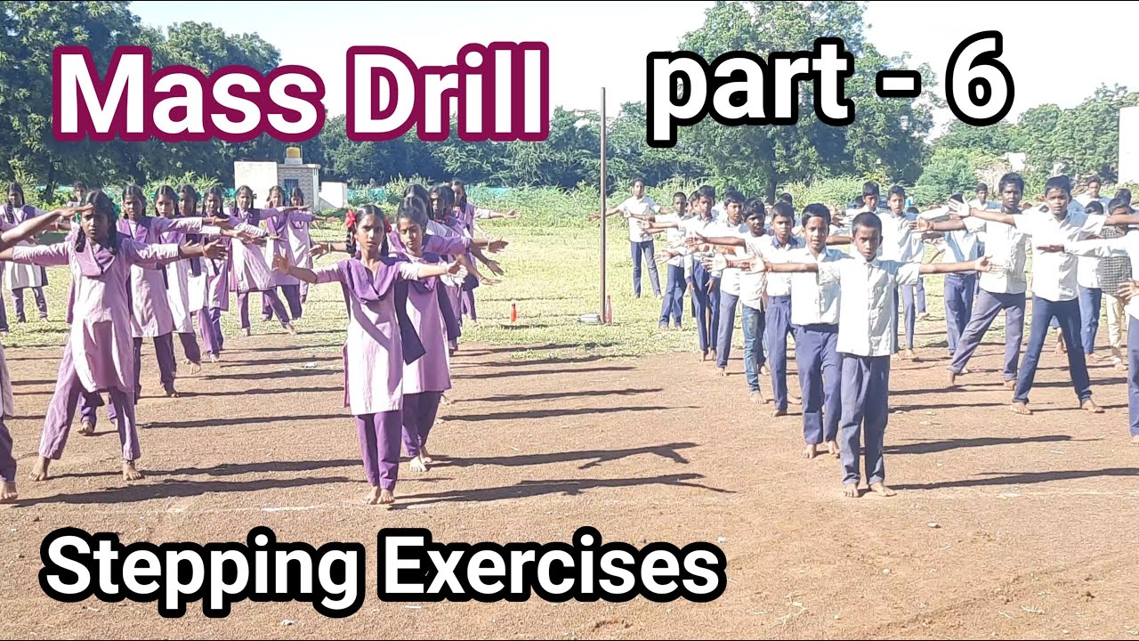 mass drill part 6 | school pupil exercises | callesthinics exercises ...