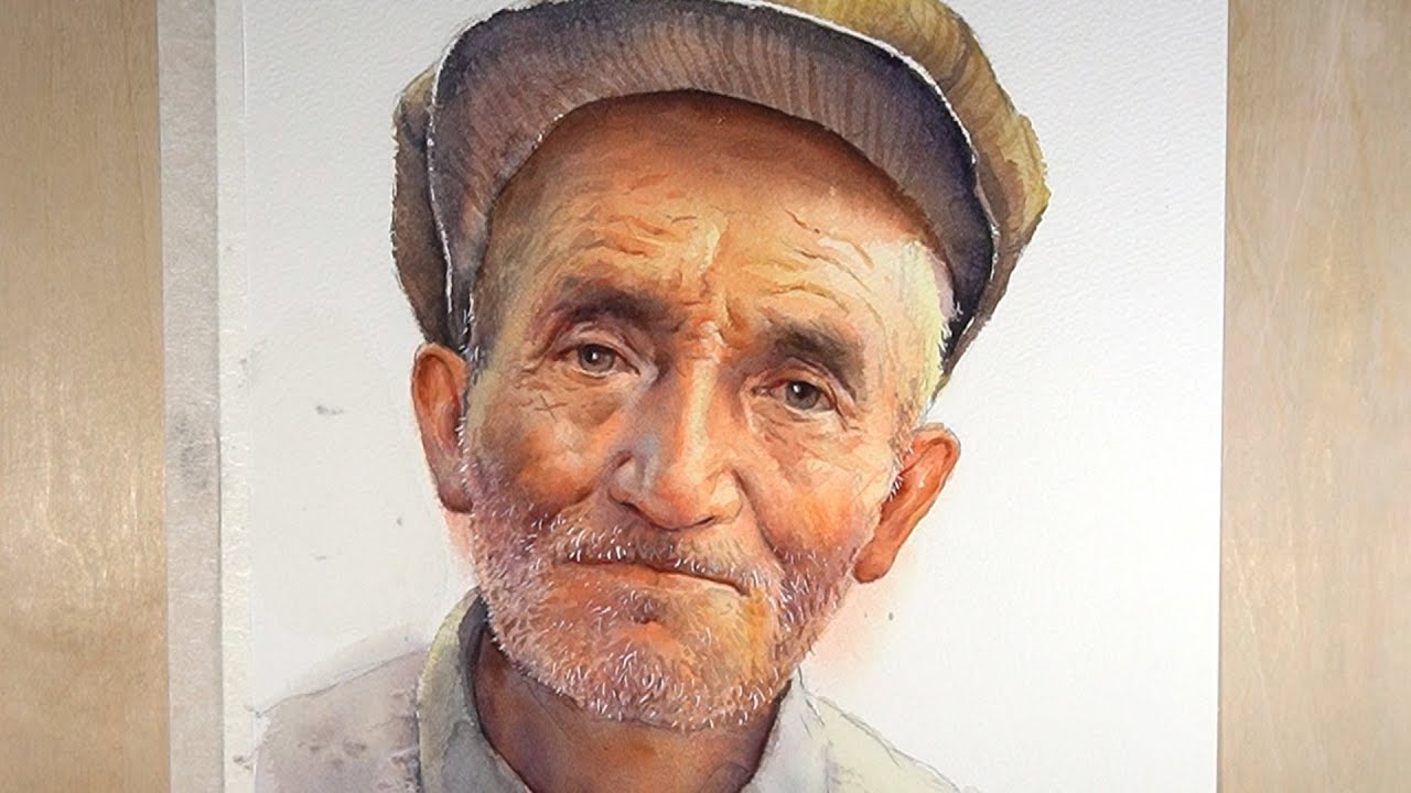 Watercolor Portrait Painting - It's not difficult to paint - YouTube