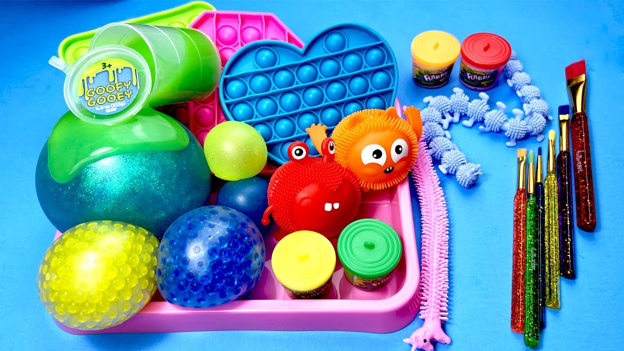 🌹 How to make grow my slime SATISFYING ASMR | OPENING ALL MY FIDGETS ...