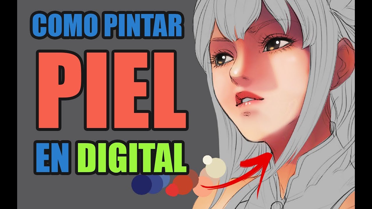 Como pintar piel realista en digital para mis personajes. Tutorial paso ...