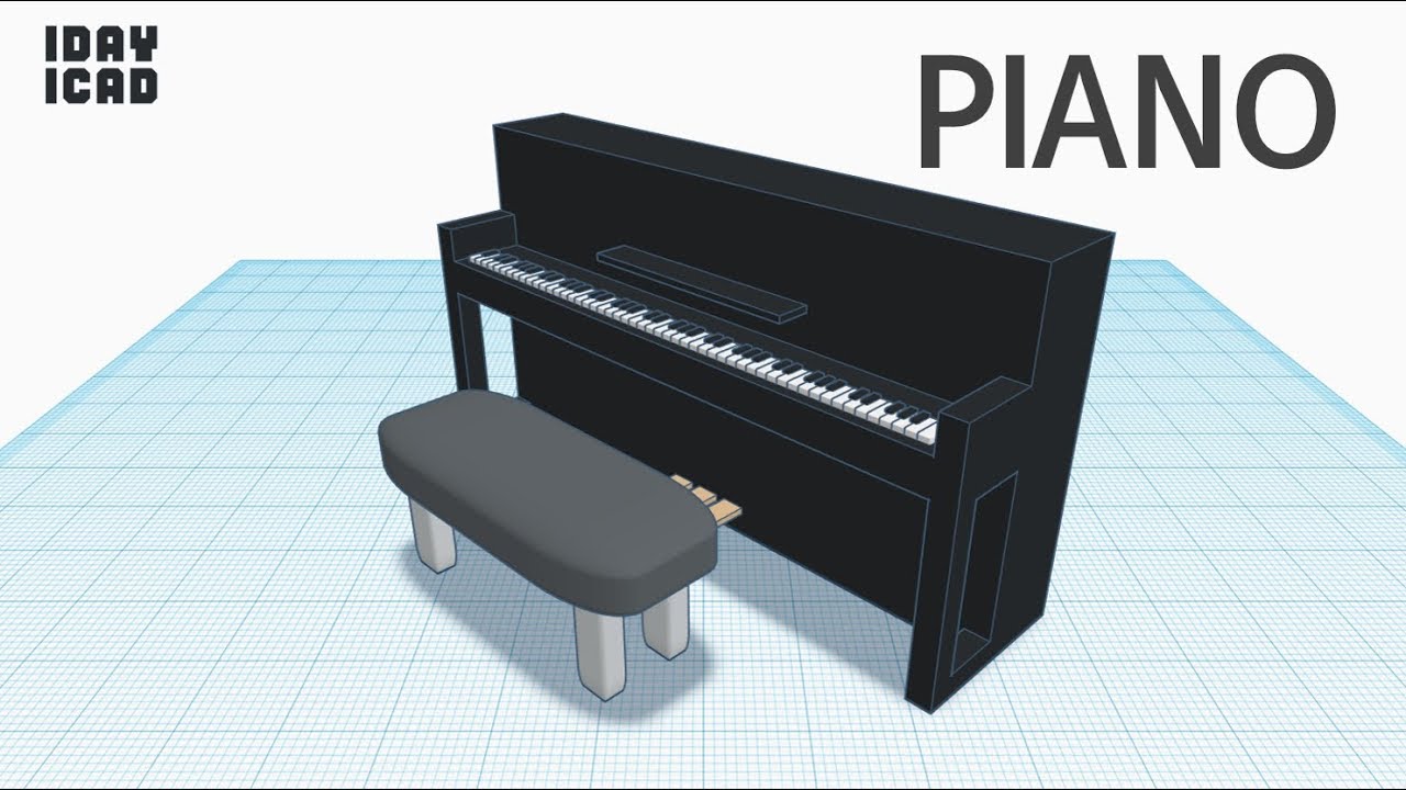 [1DAY_1CAD] PIANO (Tinkercad : Know-how / Style / Education) - YouTube