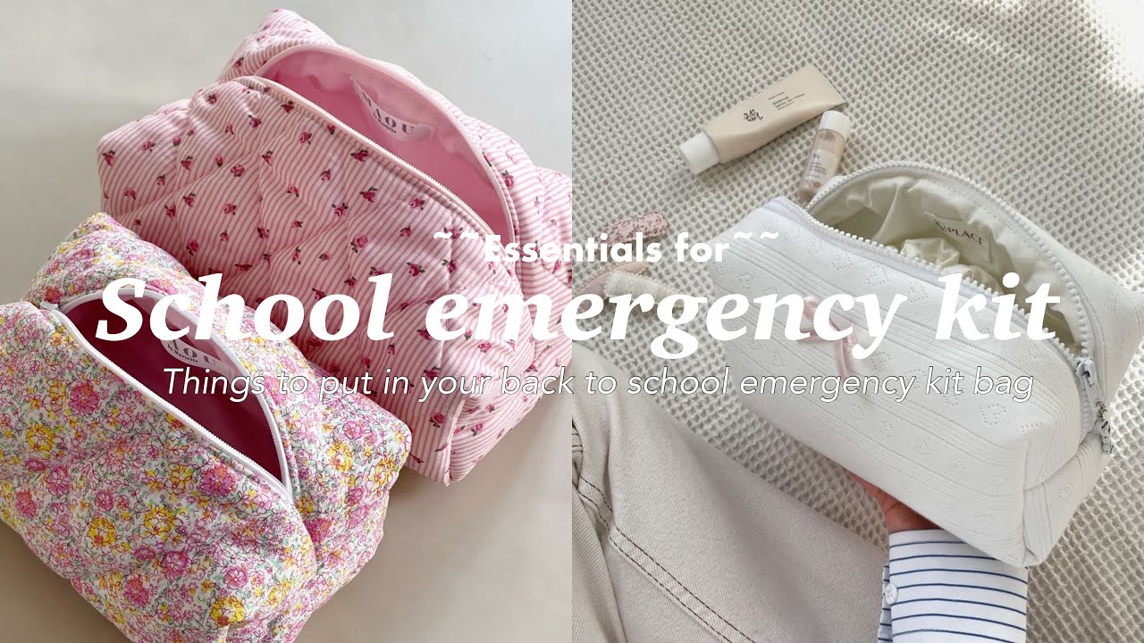 Things you need in your SCHOOL EMERGENCY KIT bag📚🎧 - YouTube