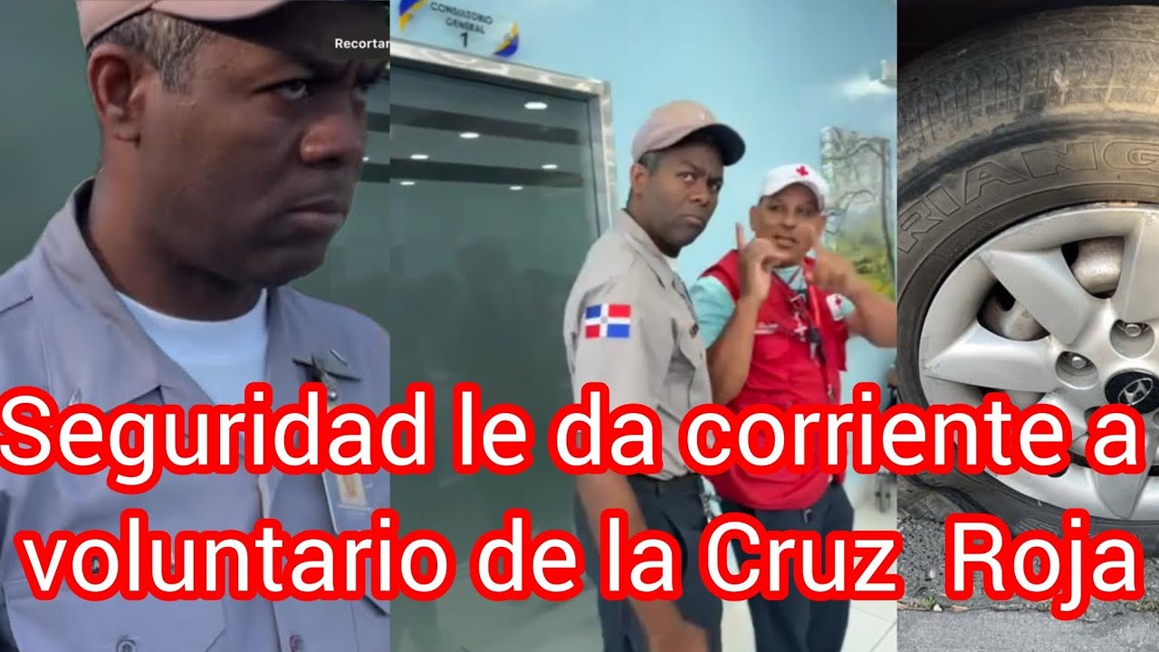 Teniente jefe de la seguridad, le dio Un poco de corriente al voluntario de la cruz Roja. - YouTube