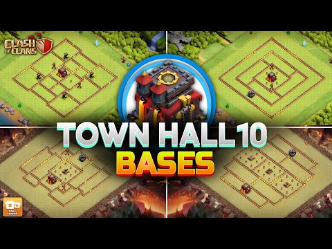 Best TH10 War, Trophy Pushing & Hybrid Base Layouts | Anti 3-Star Town Hall 10 Bases! Clash of Clans