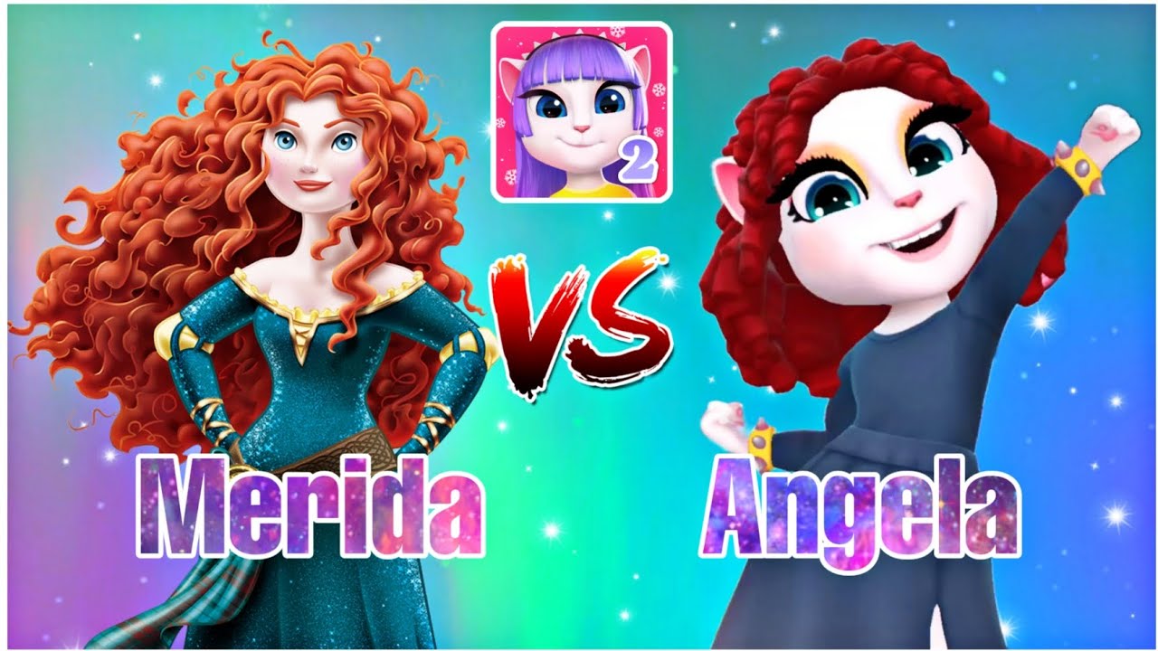 My Talking Angela 2 - Christmas Update Gameplay ☃️🎄| Merida Vs Angela 😃 ...