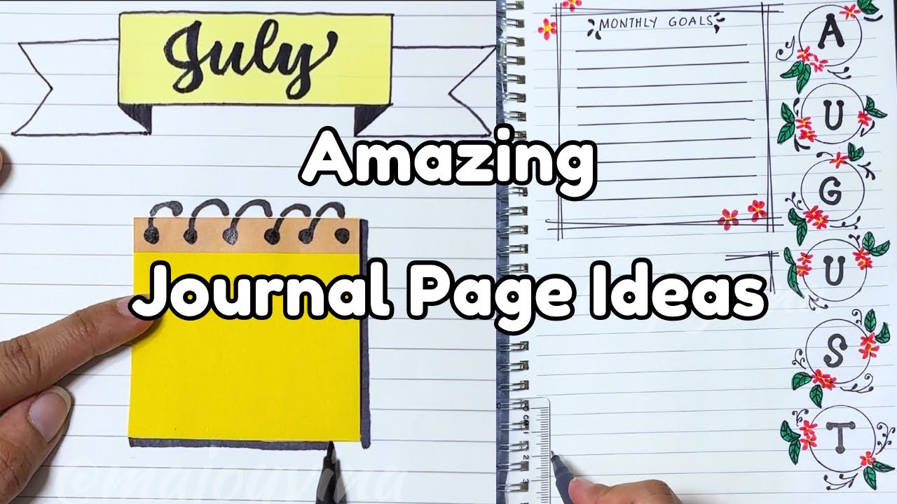 Amazing Journal Art Ideas💕📝 | Art Journal - YouTube