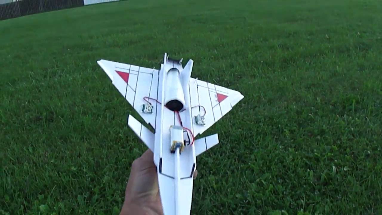 Micro J-10 Built using UMX micro F-16 electronics. - YouTube