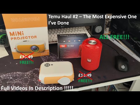 Temu Haul #2 The Most Expensive One Yet - Mini Projector & Speaker ...