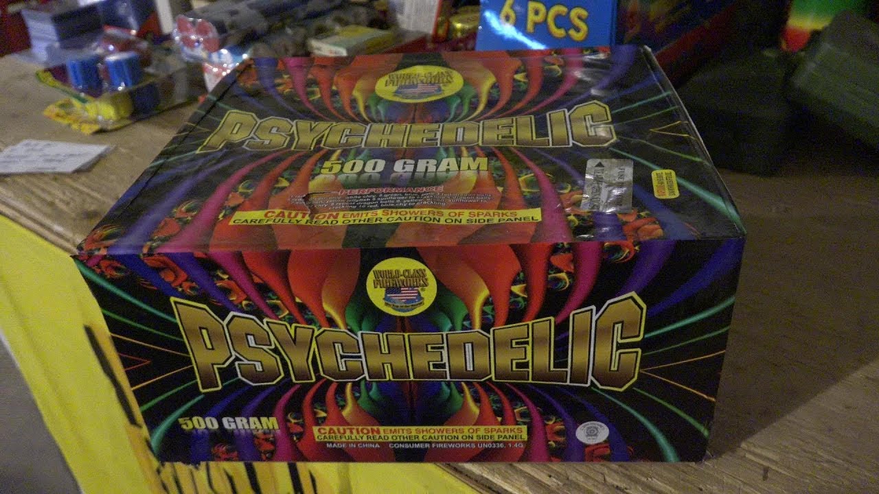 PSYCHEDELIC - 500G FOUNTAIN - WORLD CLASS FIREWORKS - YouTube