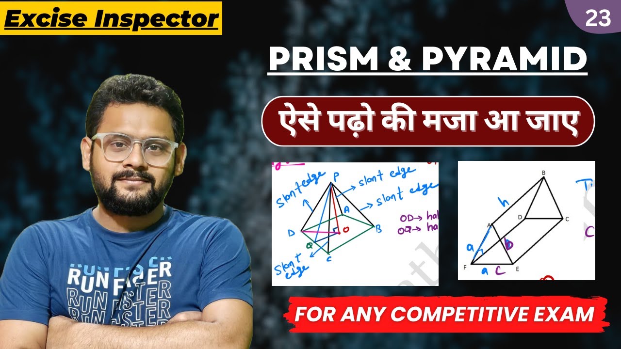 PYRAMID & PRISM TOP QUESTIONS WITH CONCEPTS FOR SSC CGL 2024 - YouTube