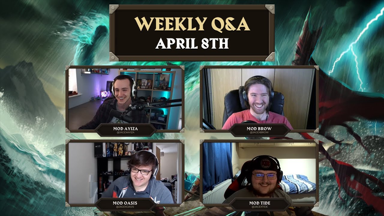 Below Ice Mountain! Mods Ayiza, Brow, Oasis & Tide - OSRS Q&A April 8th ...