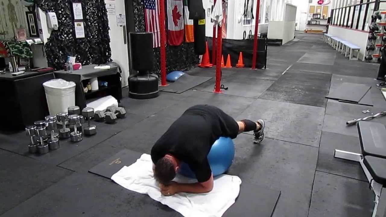 Physioball reverse hyperextensions - YouTube