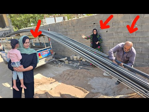 Parisa's challenges: buying cement, rebar, and blocks for her new house