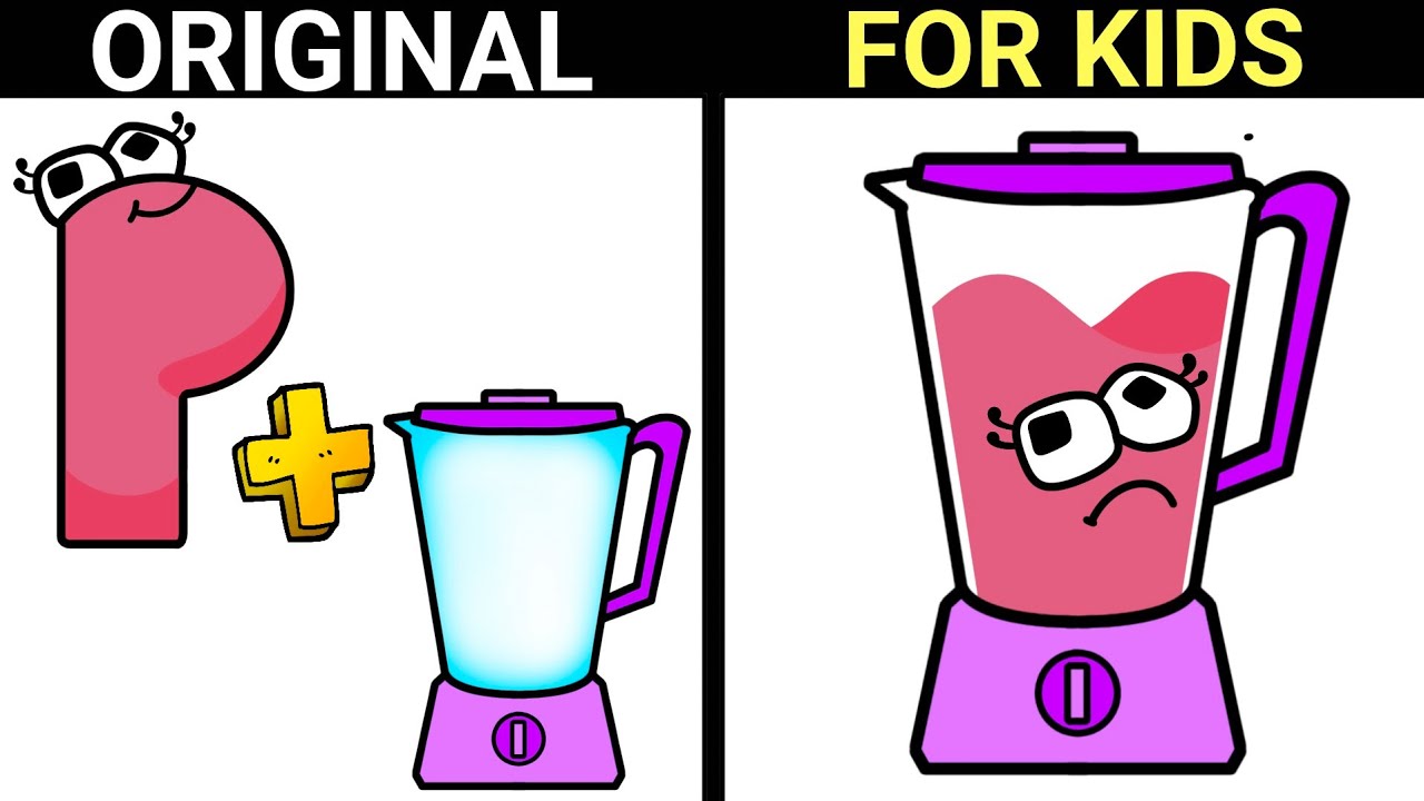 P vs Blender | Alphabet Lore x Number Lore (ASMR) - YouTube