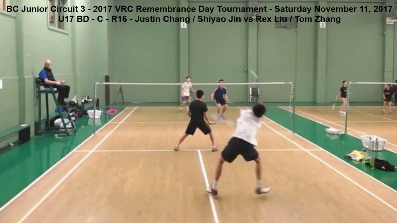 2017 Badminton BC Remembrance Day Tournament - YouTube