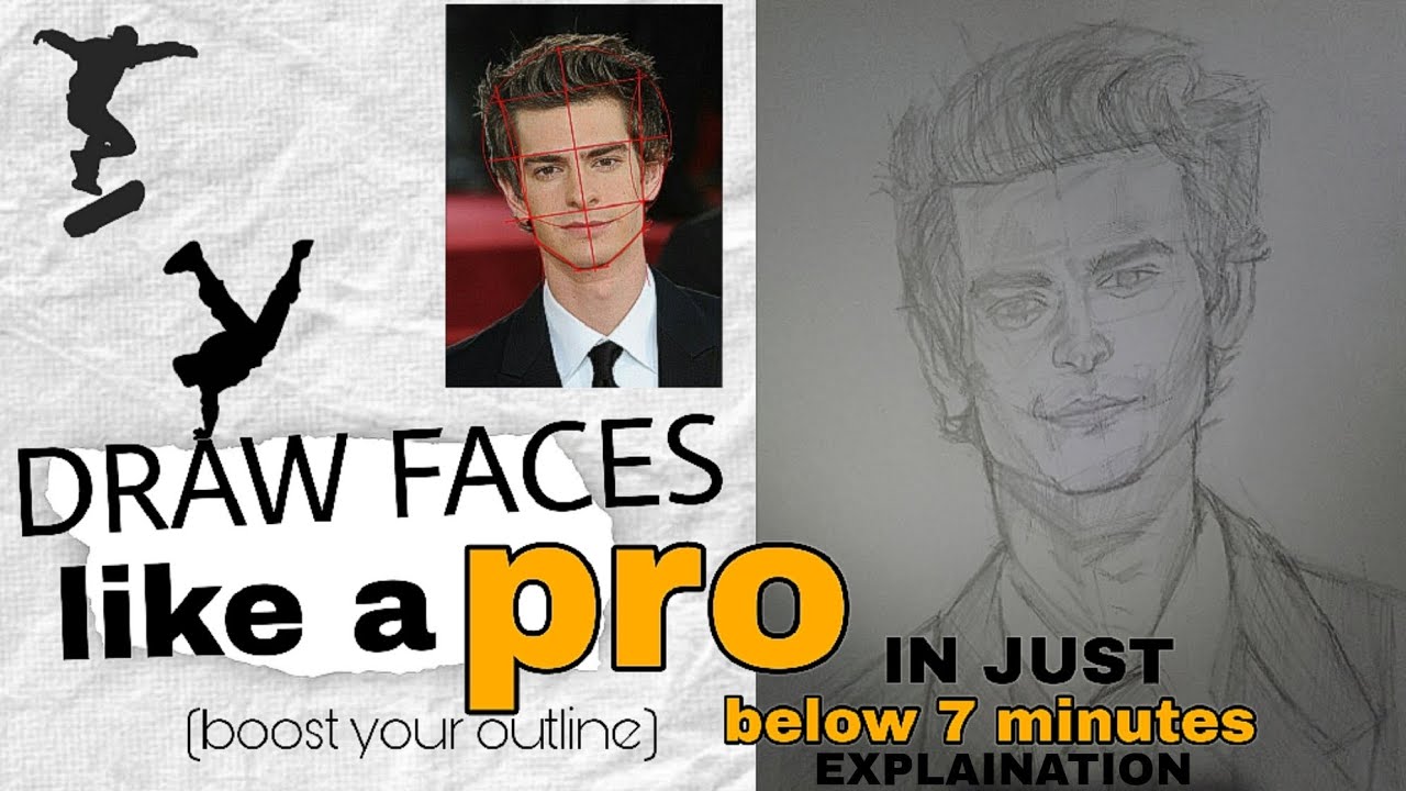DRAW FACES LIKE A PRO(6-7 MINUTES EXPLAINED) - YouTube