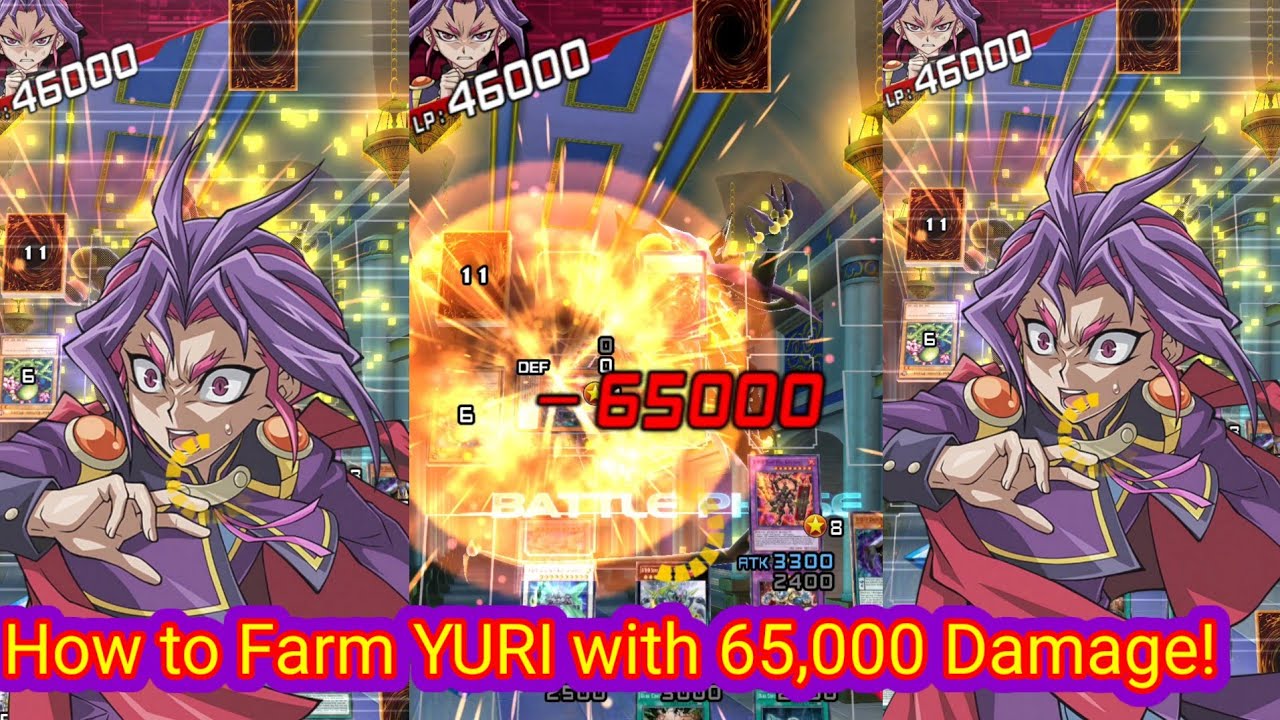 How to Farm YURI with 65,000 Damage! [Yu-Gi-Oh! Duel Links] - YouTube