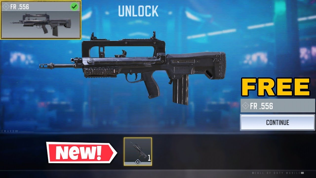 How to Unlock FR .556 in COD Mobile | How to Get FREE FR .556 - YouTube