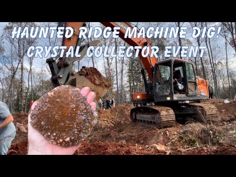 Haunted Ridge Machine Dig! Crystals everywhere!! - YouTube