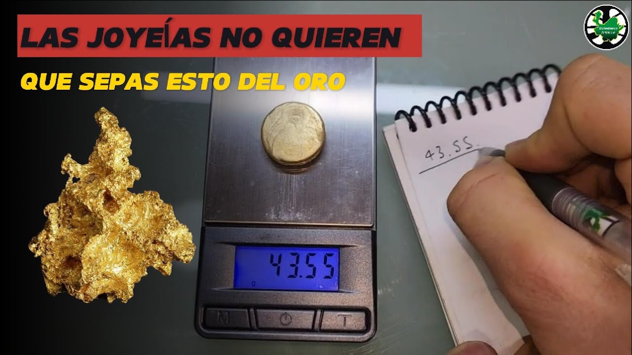 Método casero para conocer la pureza del ORO - YouTube