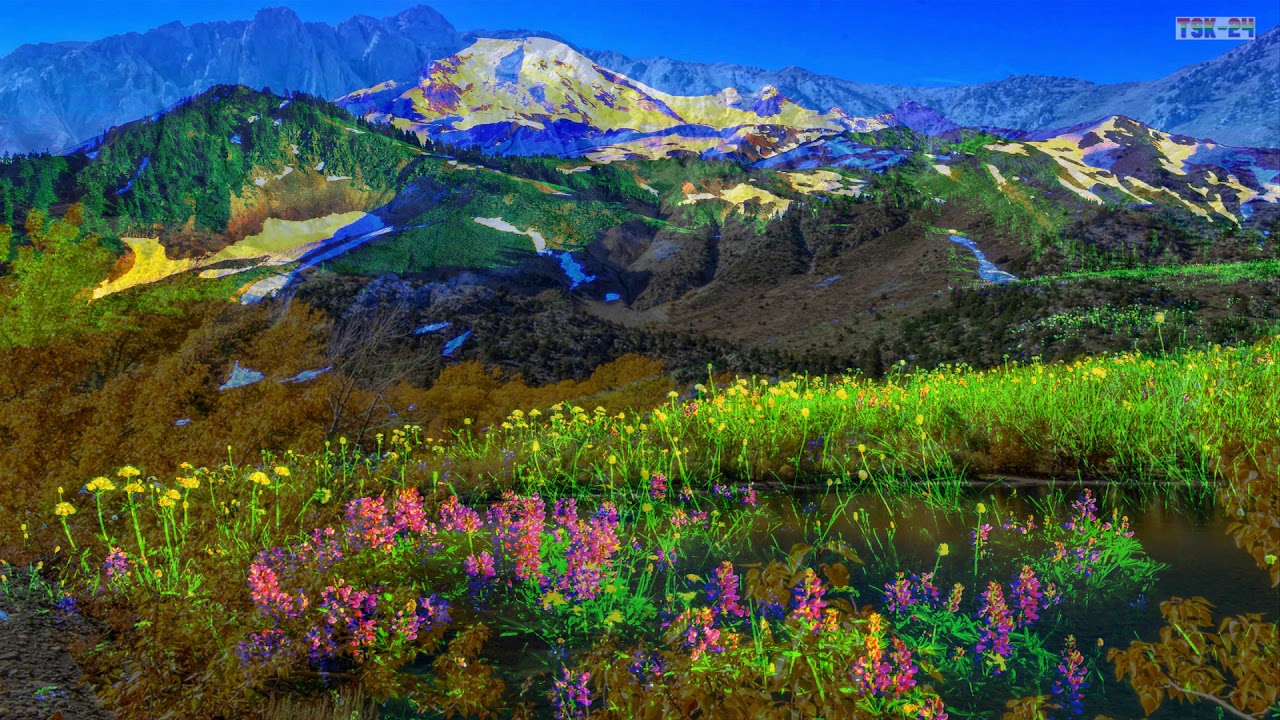 Springtime Mountains Wallpaper