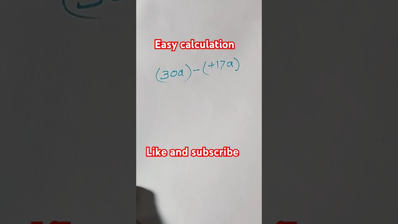 Easy calculation | All about MATH #math#mathmath#mathematics#short#reel#fyp#viral#simplemath ...