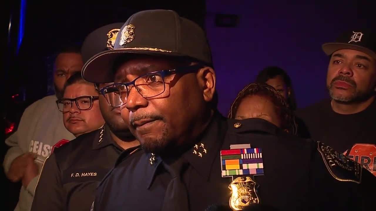 Detroit police Chief James White provides information on shooting ...