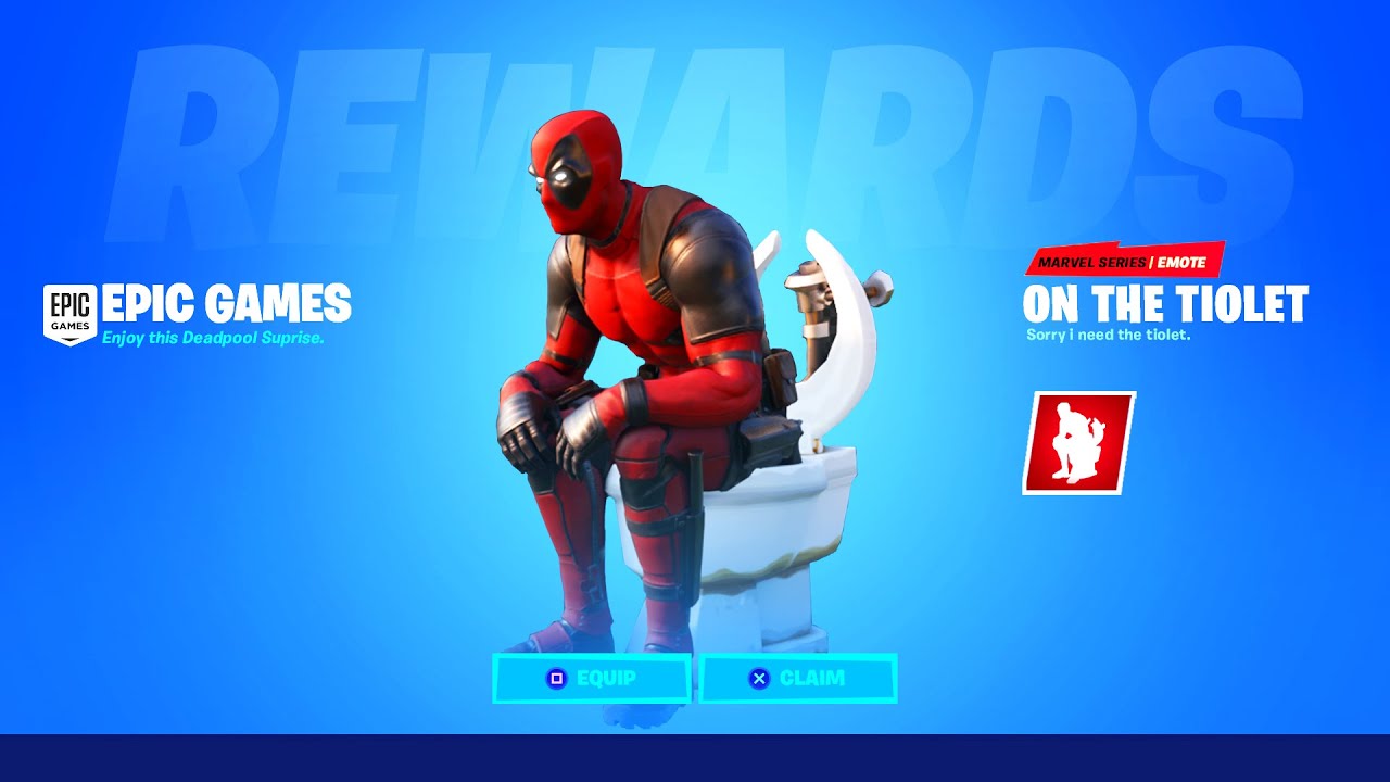 CLAIM YOUR FREE DEADPOOL EMOTE IN FORTNITE! - YouTube