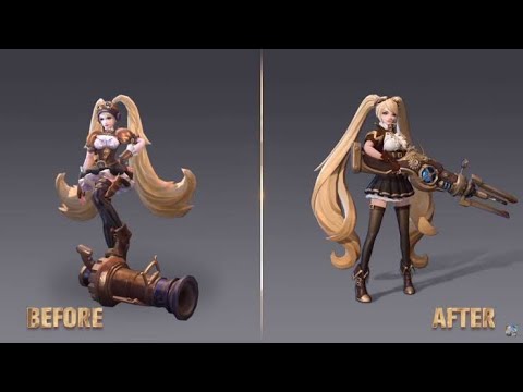 Old Layla vs New Layla | Mobile Legends side by side comparison - YouTube