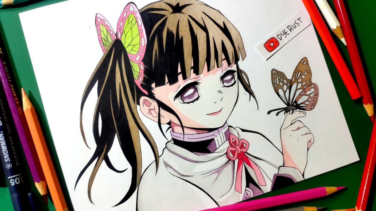 Drawing KANAO Tsuyuri [ Demon slayer / kimetsu no yaiba / 鬼滅の刃 ] - YouTube
