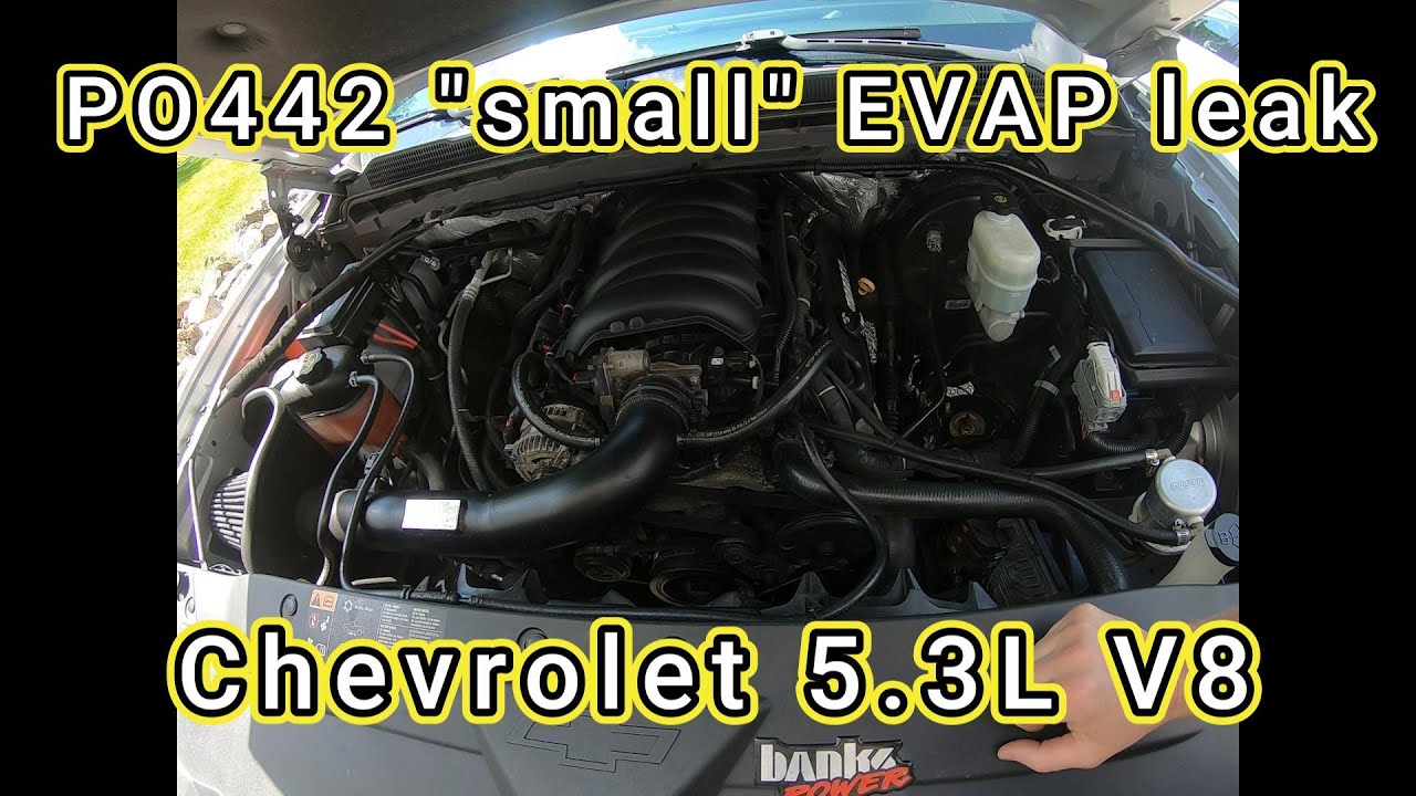 Chevy Silverado P0442 EVAP leak and smoke test - YouTube