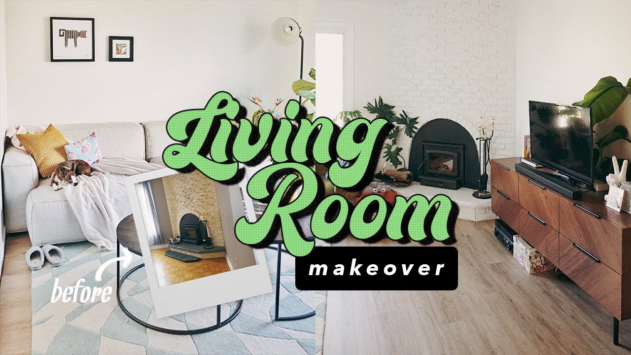 DIY Living Room Makeover - Our First Home - YouTube
