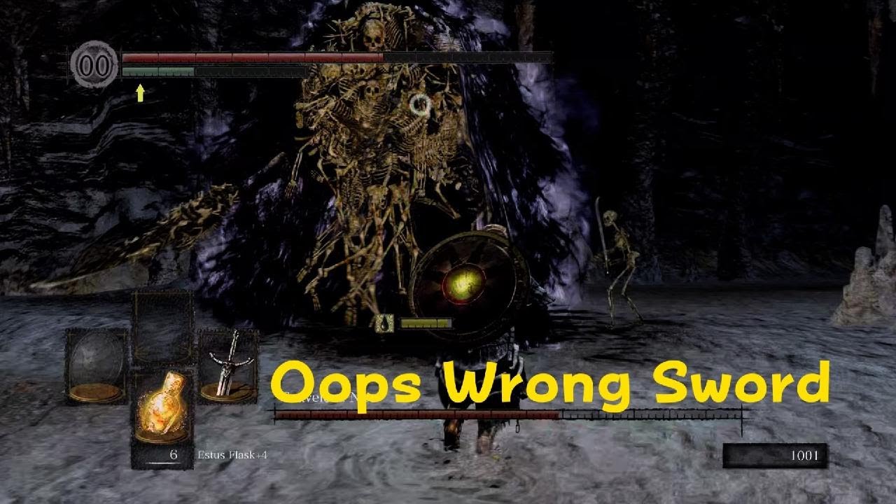 Defeating Gravelord Nito With an Unupgraded Sword -DARK SOULS ...