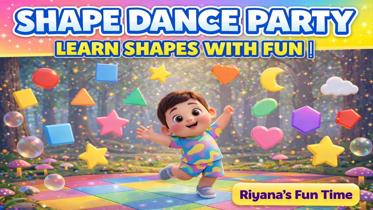 Shape Dance Party | Learn Shapes with Fun | Riyana’s Fun Time - YouTube
