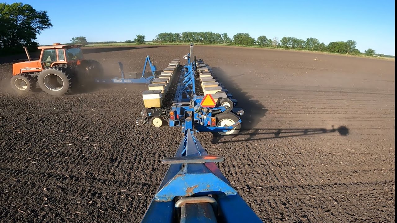Disking ground and planting soy beans. - YouTube