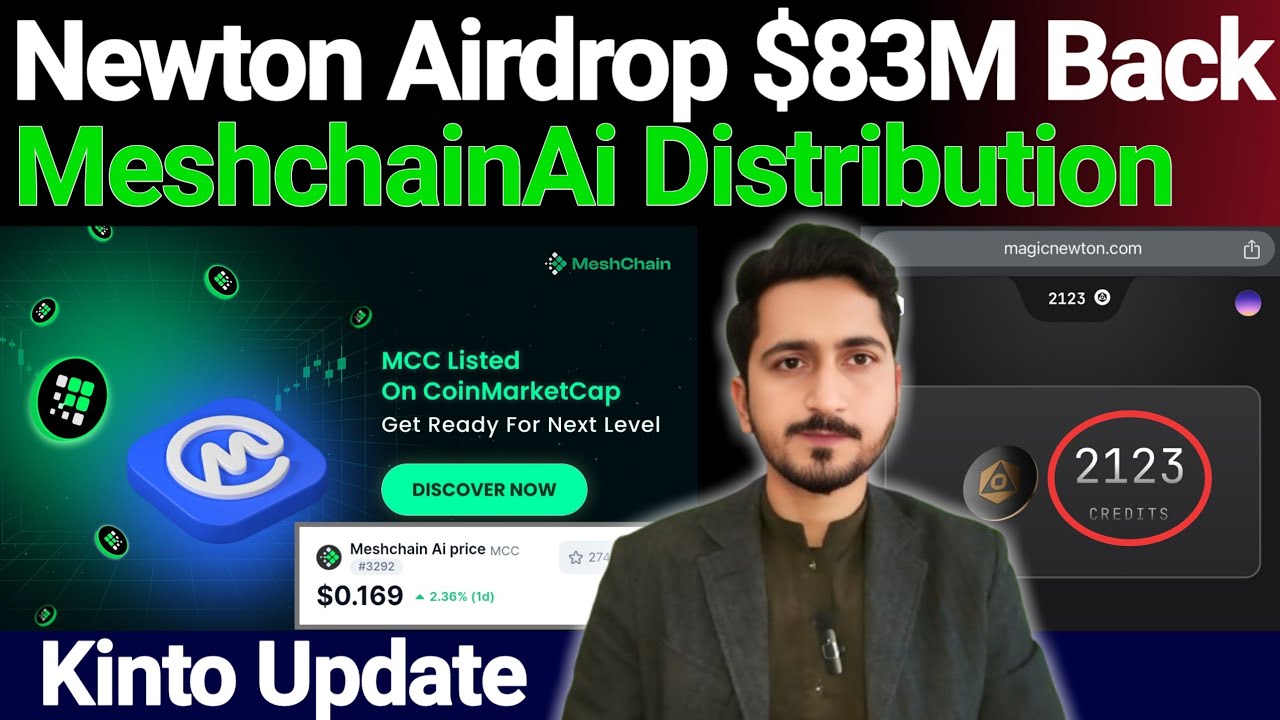 Meshchain AI Airdrop Token Distribution/Listing | Magic Newton Airdrop $83M Funding Don't Miss ...