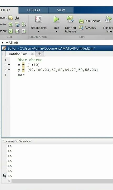 Bar charts in Matlab - YouTube