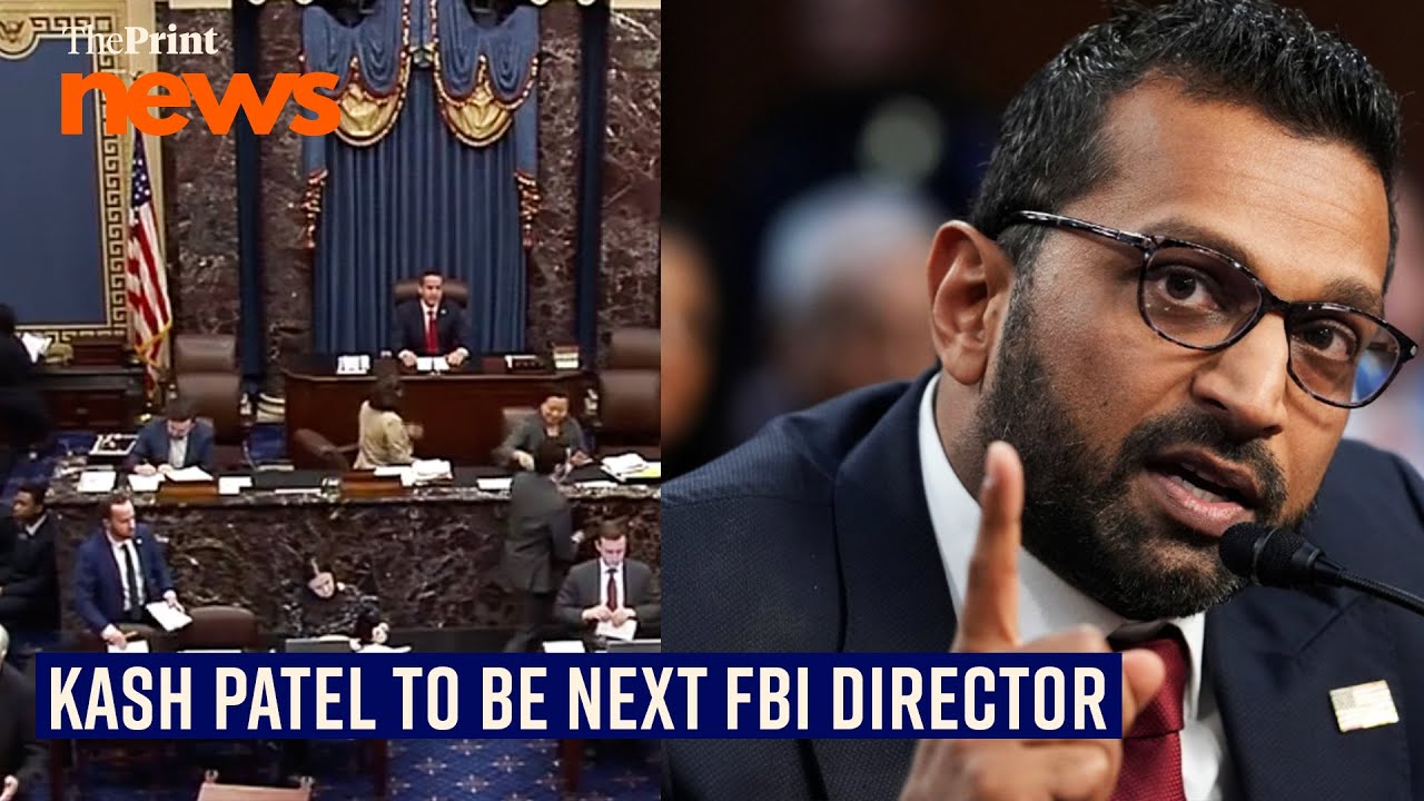 US Senate confirms Kash Patel as new FBI director - YouTube