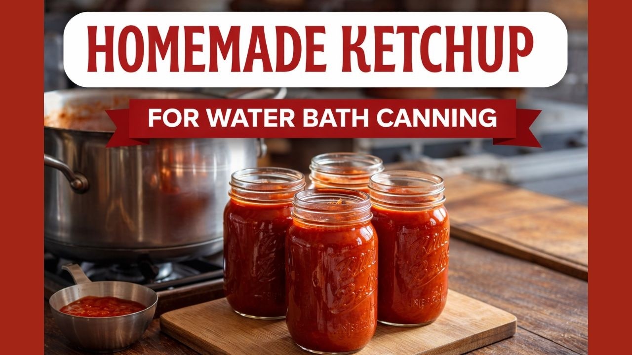 Homemade Ketchup for Water Bath Canning - YouTube