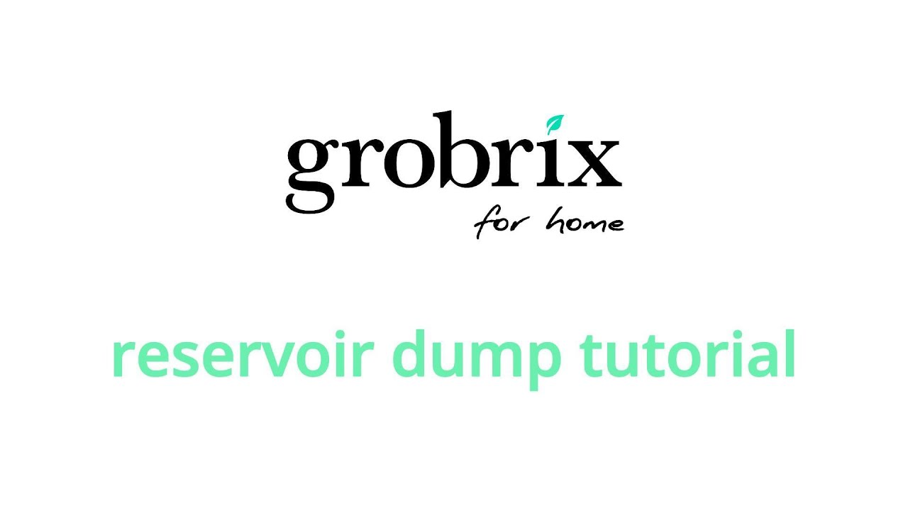 Grobrix Farm Wall Reservoir Dump Tutorial - YouTube