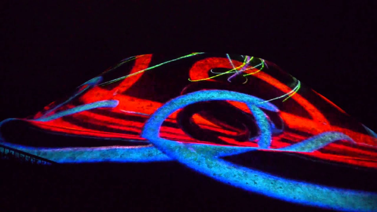 [UNITY 3D] 360° Projection Mapping in 高松塚古墳 " SPACE ECHO 回光 " - YouTube